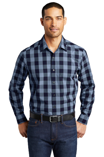 W670 Men's Custom Plaid Shirts | Meras